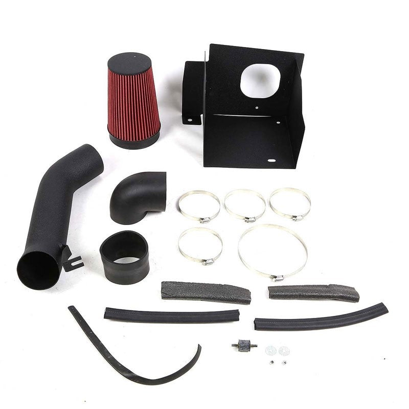 Wrinkle Black Air Intake Piping+Heat Shield Hummer 03-09 H2 6.0L V8 ...