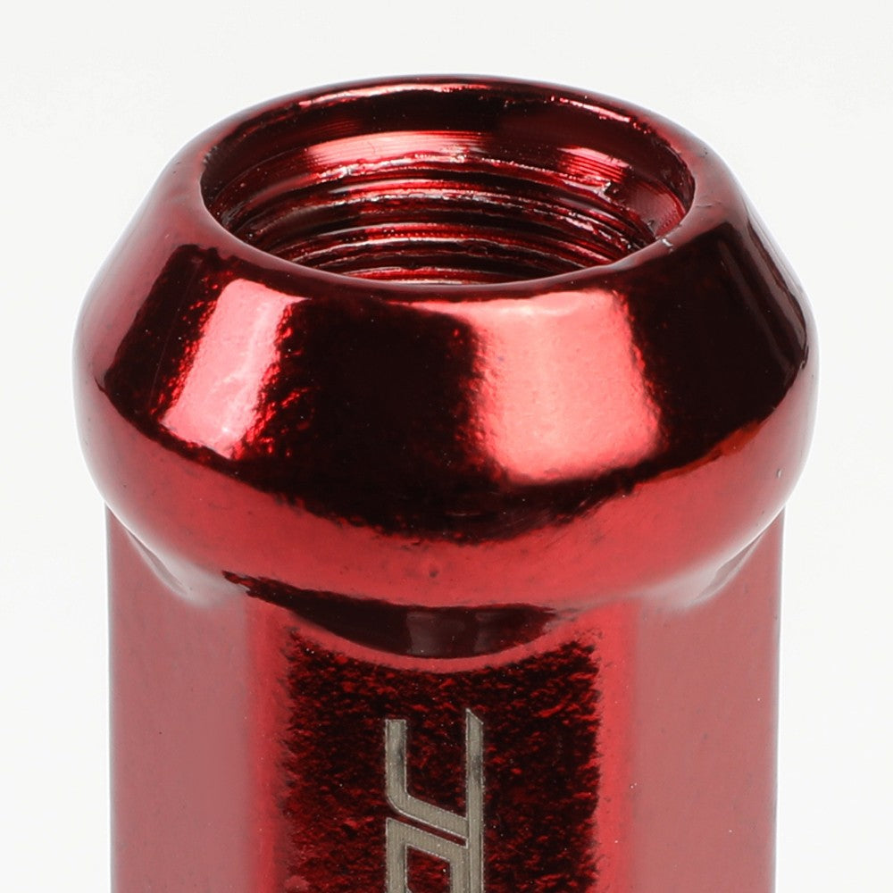 Heavy Duty Steel Red Closed End Lug Nuts M14X1.50 Conical Seat Wheel ...