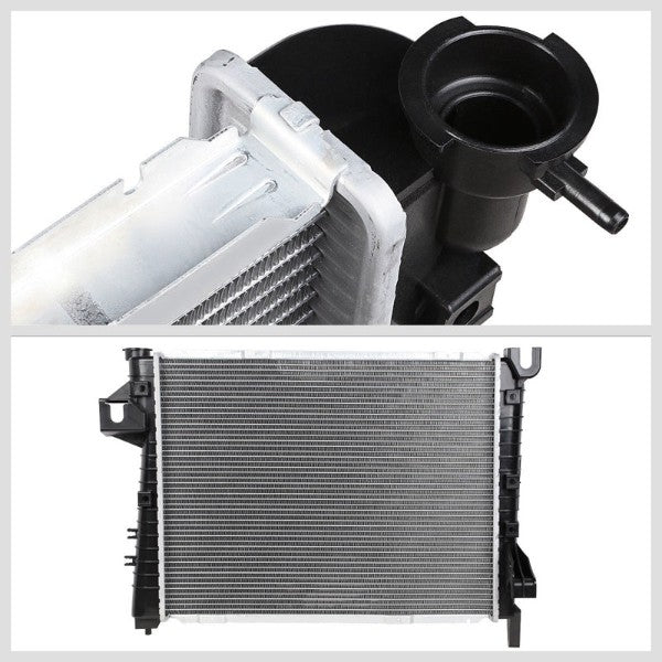 1-Row Black/Metallic Aluminum Radiator Kit 02-08 Dodge Ram 1500 ...