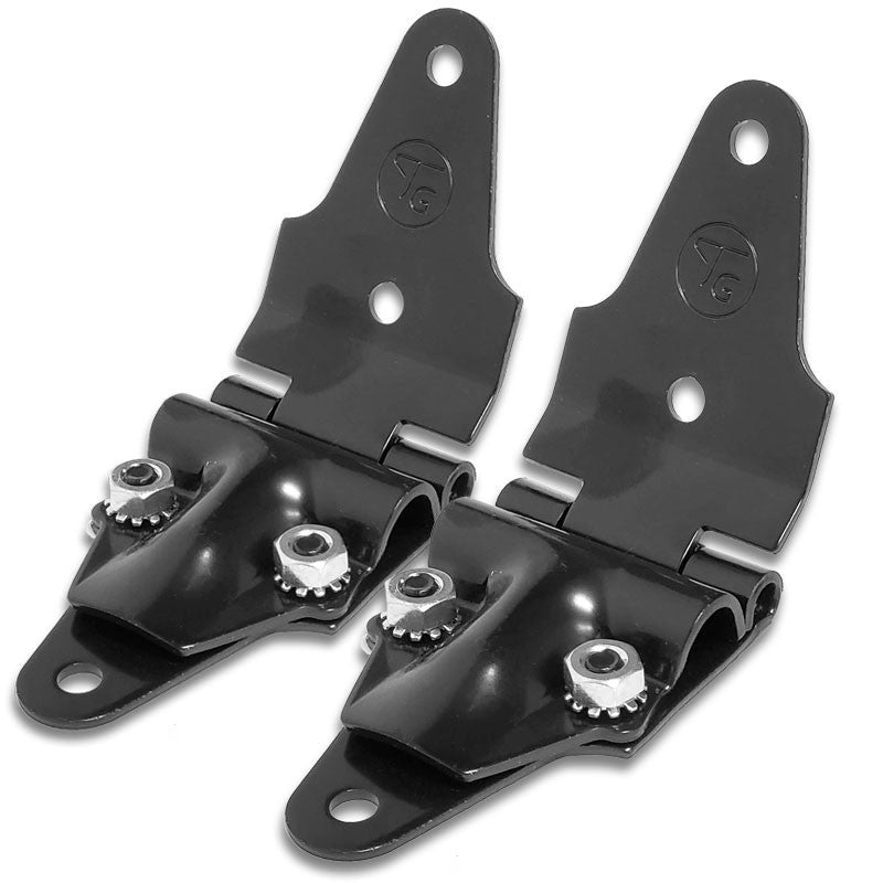 2X Black Transglobal Roll Up End 2" Width Hinge For Freight Trailer Ro ...