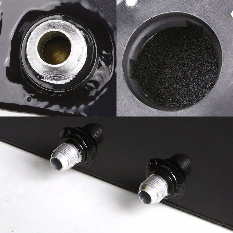 Black 3 Gallon/11.4L Gas Fuel Cell Tank/Black Cap Door+Level Sender ...